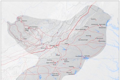Map reconstructs landscapes of Southwest Virginia prior to European arrival