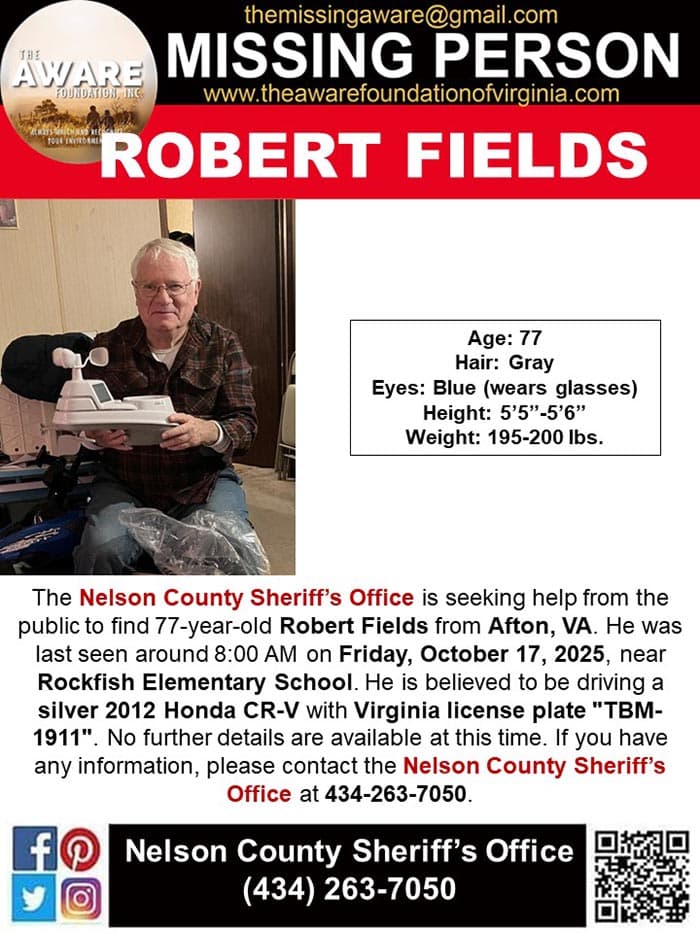 Authorities ask for help locating Nelson County senior
