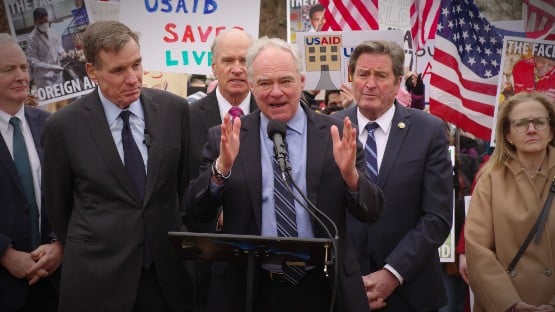 Tim Kaine goes at progressives, Schumer, on 'Meet the Press'