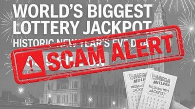 Buyer beware: Mega Millions lottery scam making the rounds