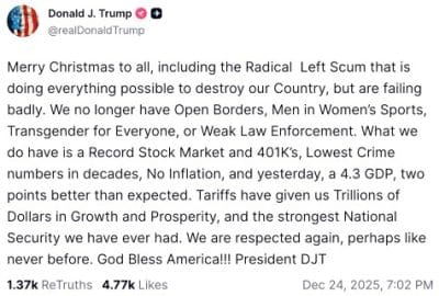 My Christmas message: Stop following Trump's lead on hate