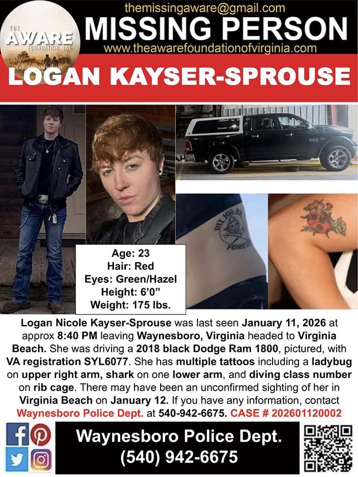 Waynesboro: 23-year-old woman missing, could be in Virginia Beach